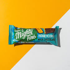 Mighty Fine Vegan Honeycomb Bar Smothered in Oat Mylk Chocolate 30g ...